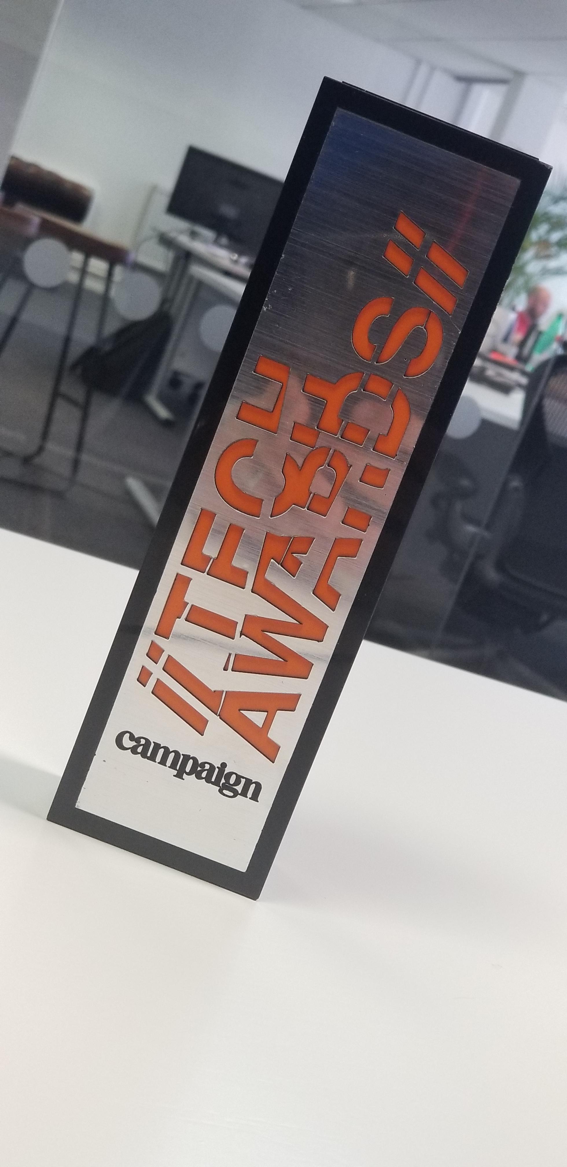 Sopro wins the Campaign Tech 'Tech Company of the Year' Award